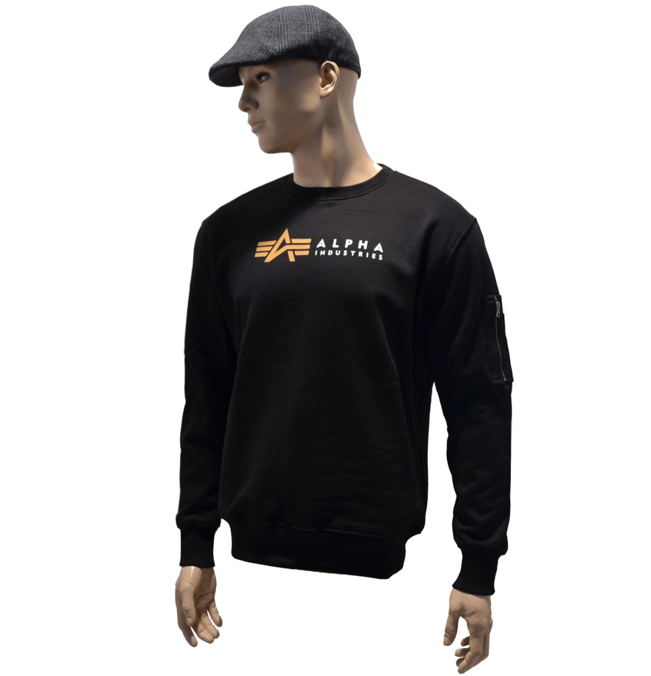 Alpha Industries Label Sweatshirt - Alpha Industries Sweats - Rascal ...